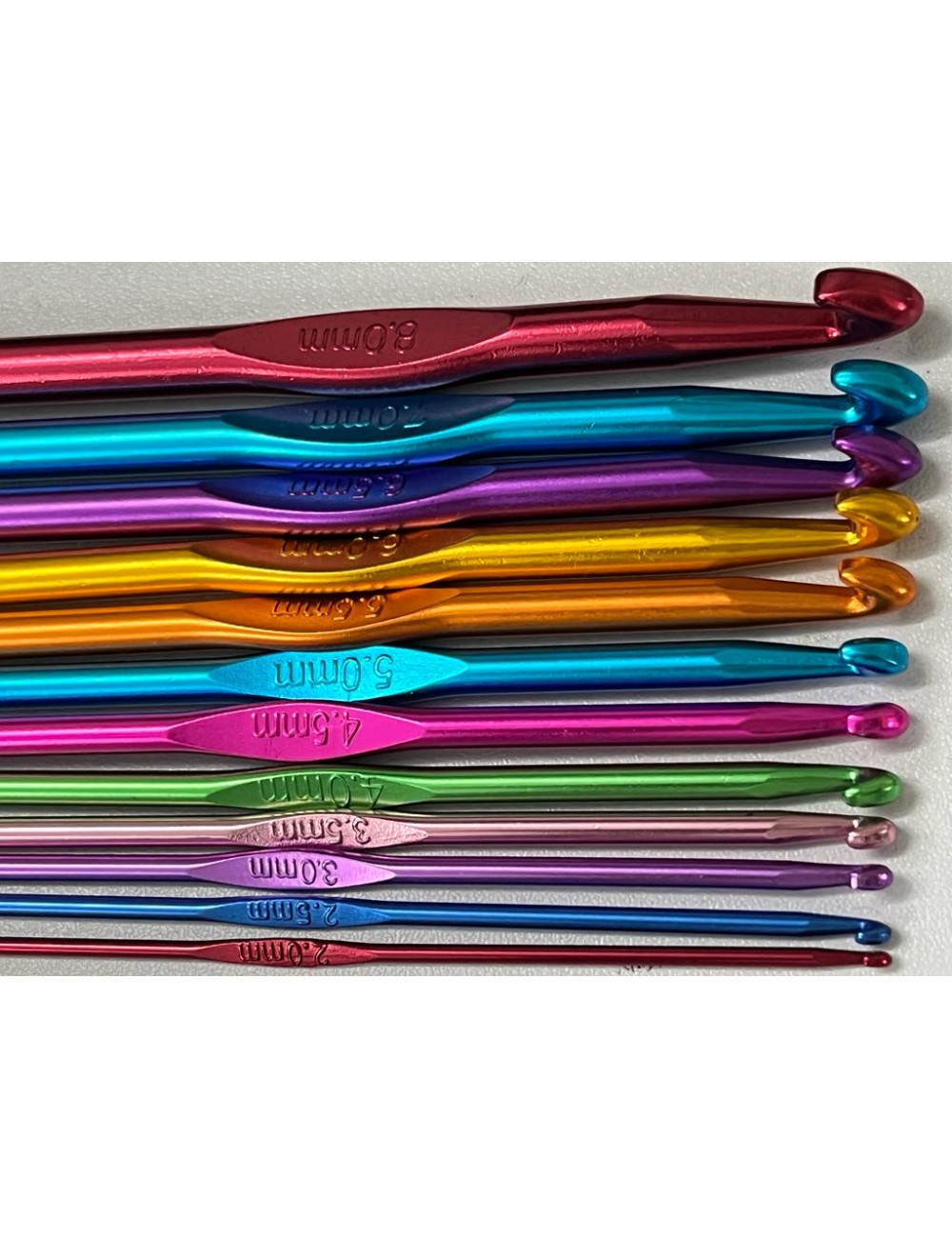 Aluminium Crochet Hooks 12 pieces